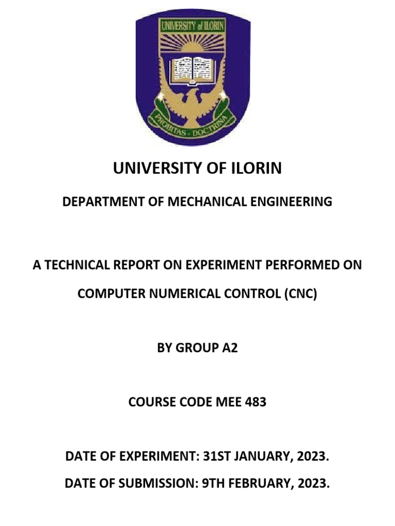 Cnc Report Pdf Numerical Control Secondary Sector Of The Economy