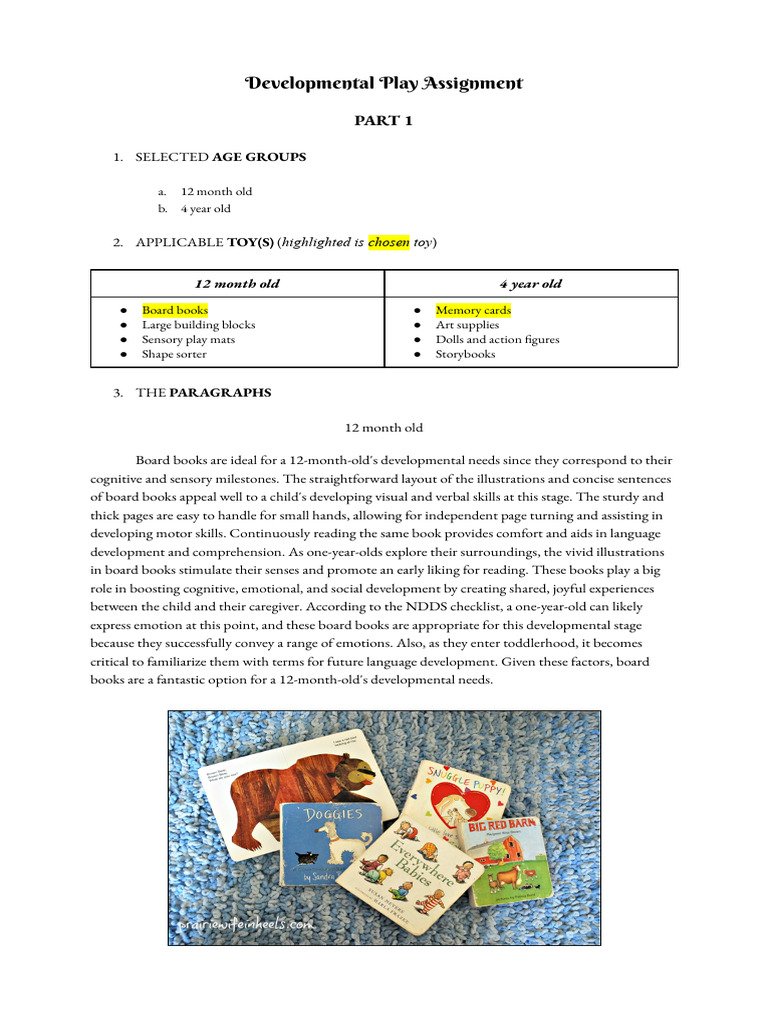 Developmental Play | PDF | Developmental Psychology | Memory