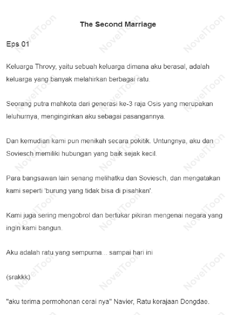 The Second Marriage | PDF