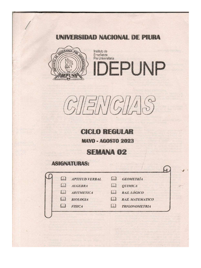 semana 2 ciencias Idepunp_compressed | PDF