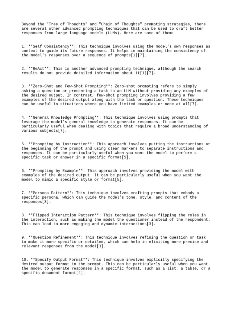 Prompt Frameworks | PDF