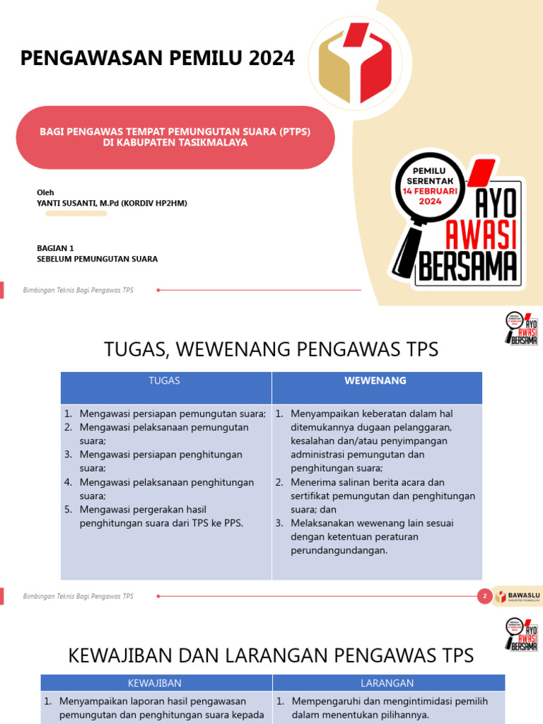 Materi 1 Bimtek Ptps | PDF