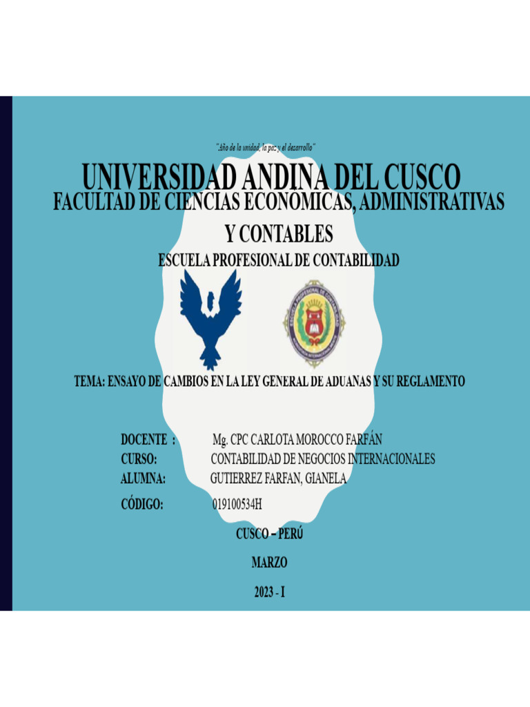 Ensayo RS | PDF | aduana | El comercio internacional