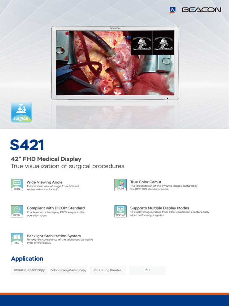 42" FHD Medical Display: True Visualization of Surgical Procedures ...