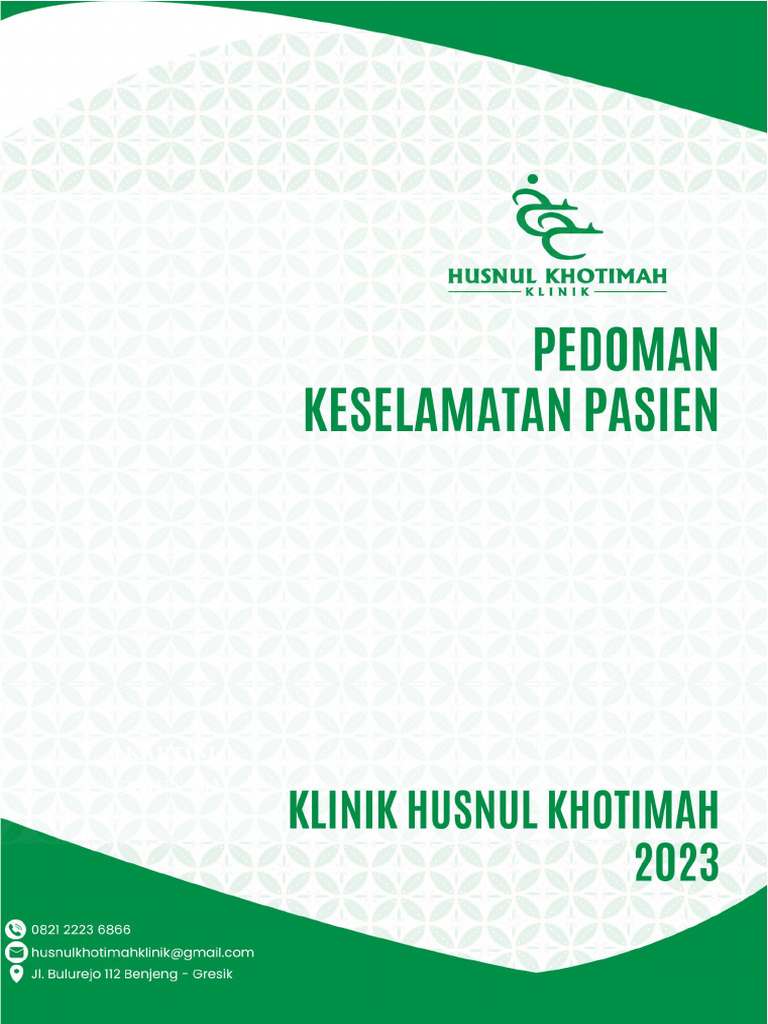 Pedoman Keselamatan Pasien | PDF