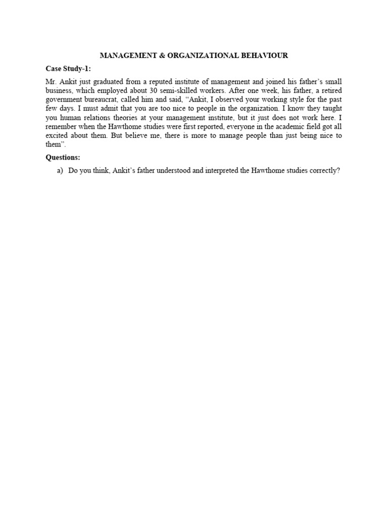 MOB Case Study 1 & 2 | PDF