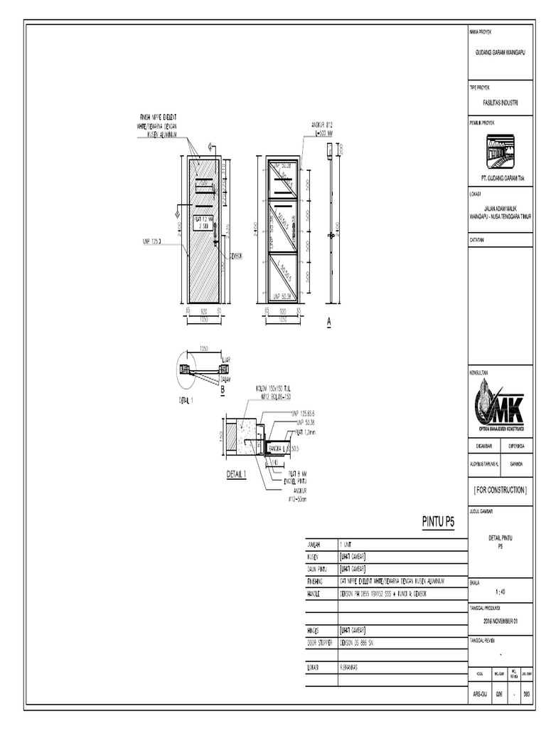 ARS-GU-026 Detail Kusen Pintu p5 PDF | PDF