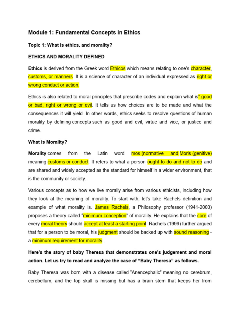 Midterm Ethics | PDF