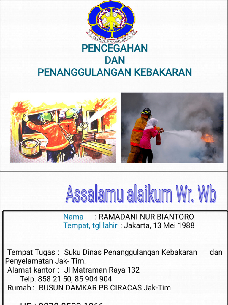Materi Sosialisasi Pencegahan Dan Penanggulangan Kebakaran | PDF