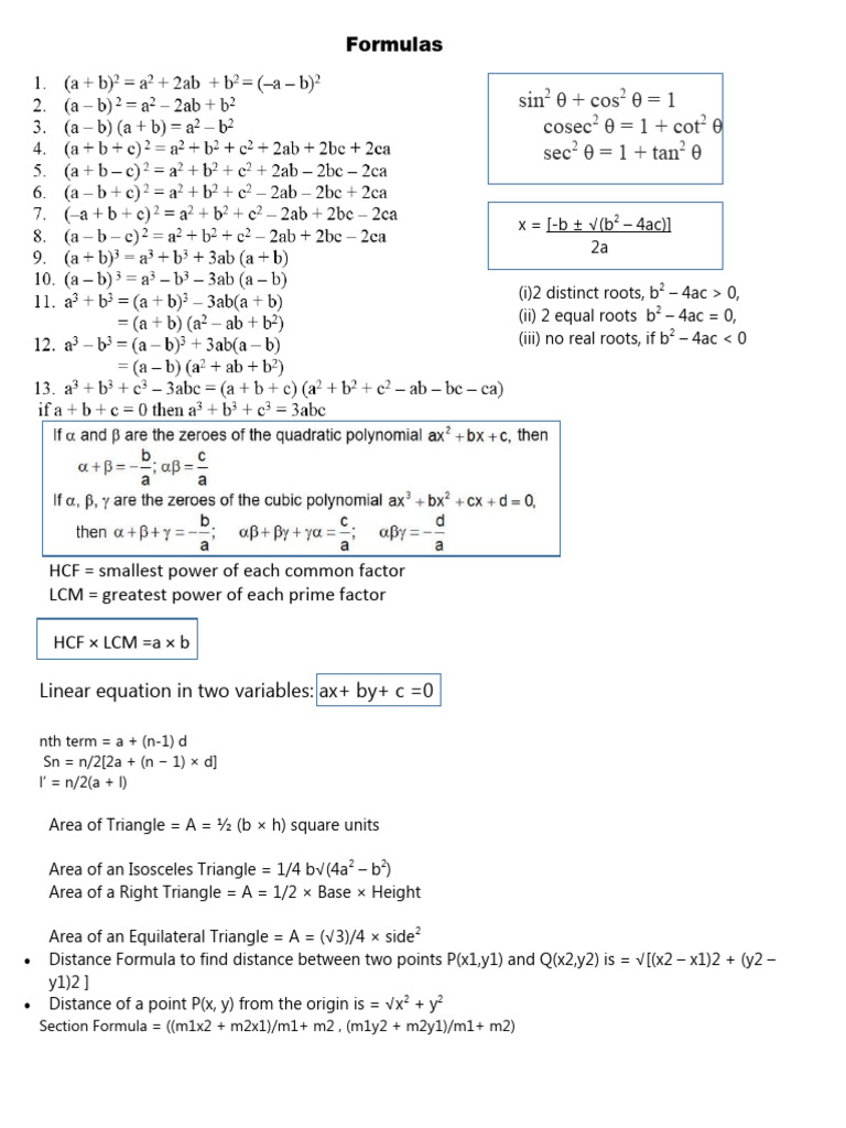 Class 10 Maths | PDF | Mathematics | Elementary Mathematics