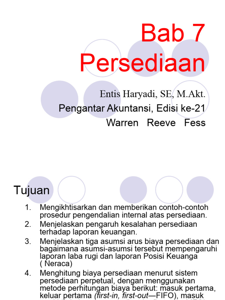 Persediaan Bab7 Akuntasi | PDF