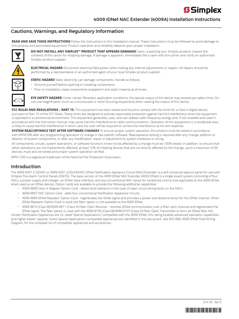 574-181 4009 NAC Extender | Download Free PDF | Electrical Engineering ...