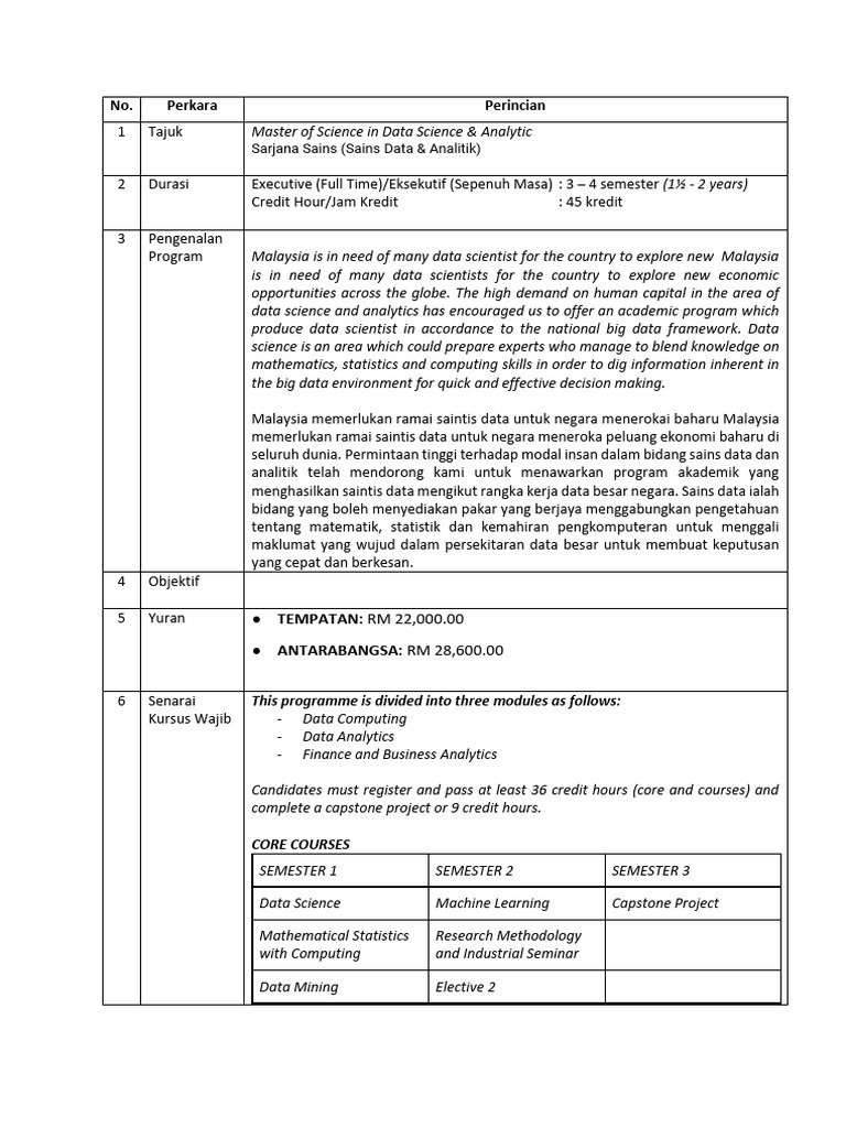 MSc Data Science & Analytics Program | PDF | Analytics | Time Series