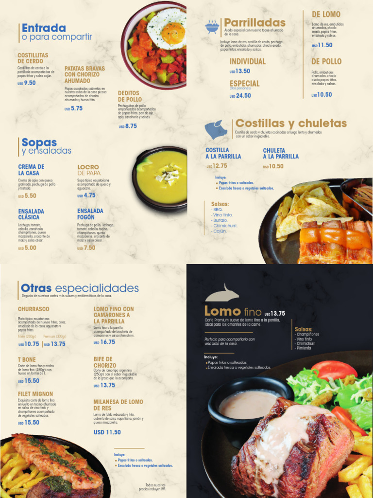 Menú Fogón Restaurante | PDF