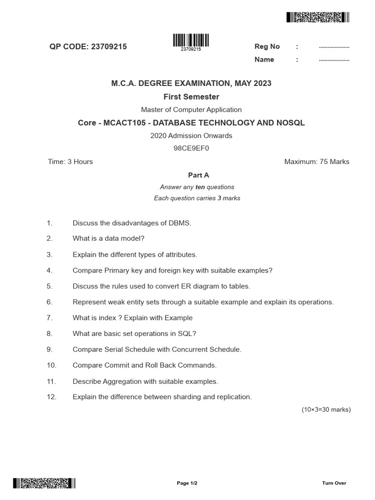 Database Technology and Nosql | PDF | Databases | No Sql