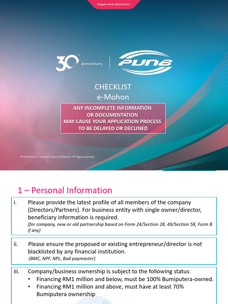 Title of Presentation Checklist E-Mohon | PDF | Invoice | Payments