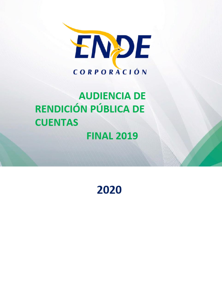 Presentacion Ende Corporacion Oficial | PDF