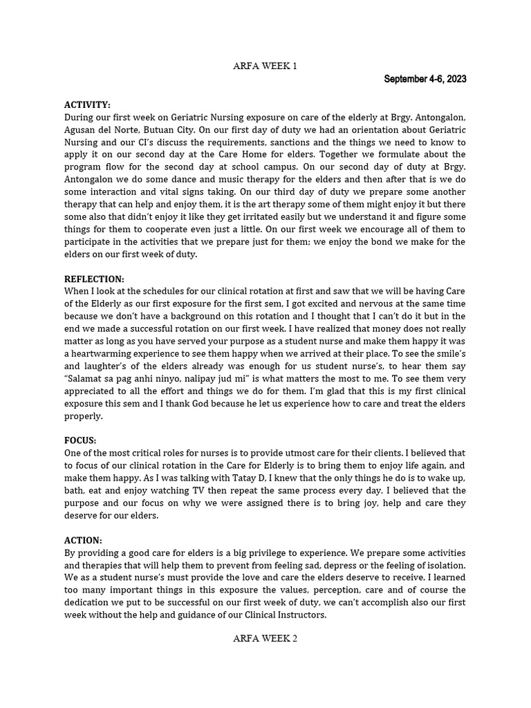 ARFA | Download Free PDF | Nursing | Psychology