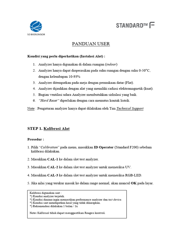 SOP STANDARD F HbA1c | PDF