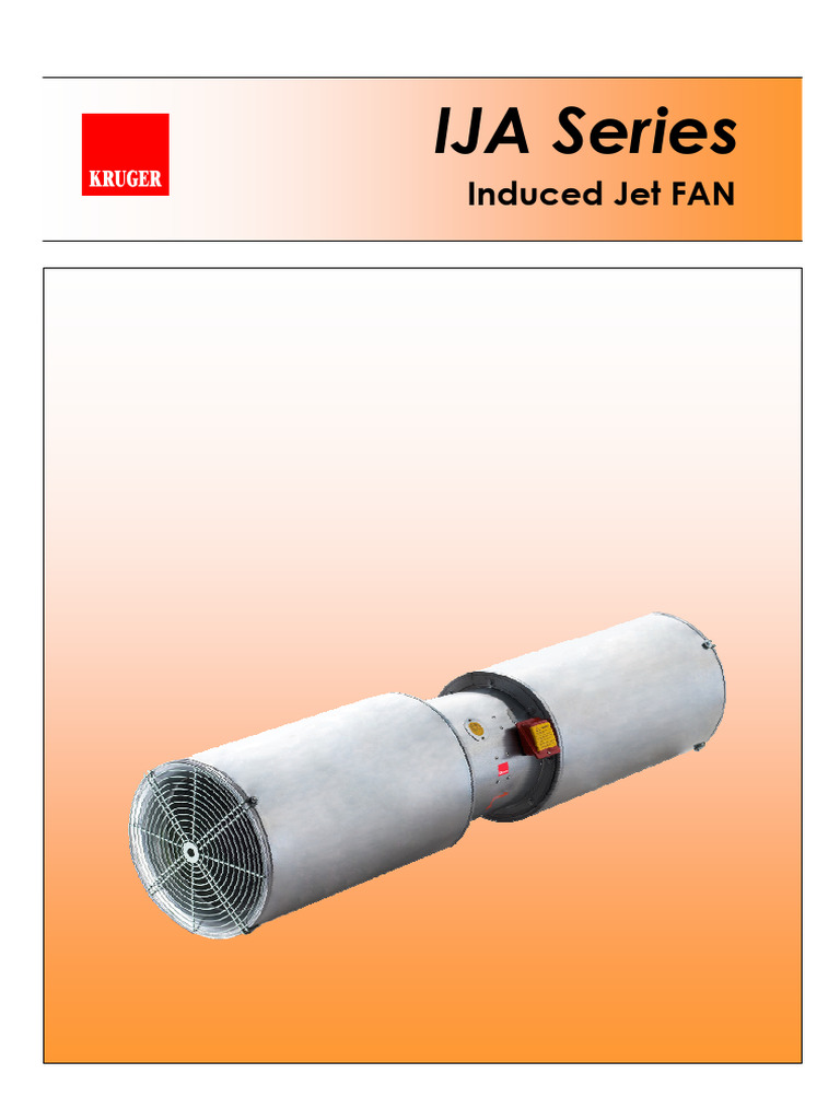 Axial Flow Induce Jet Fan - IJA Series | PDF | Mechanical Engineering ...