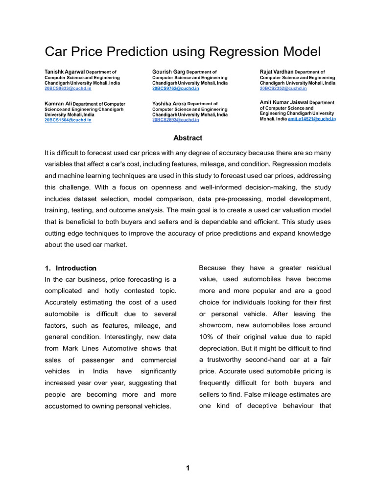 33 Submission | PDF | Regression Analysis | Forecasting
