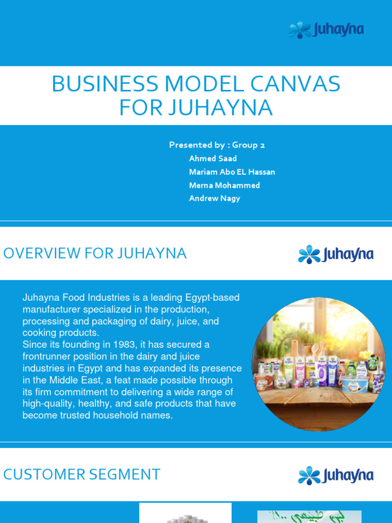 Business Model Canvas - For Juhayna | PDF