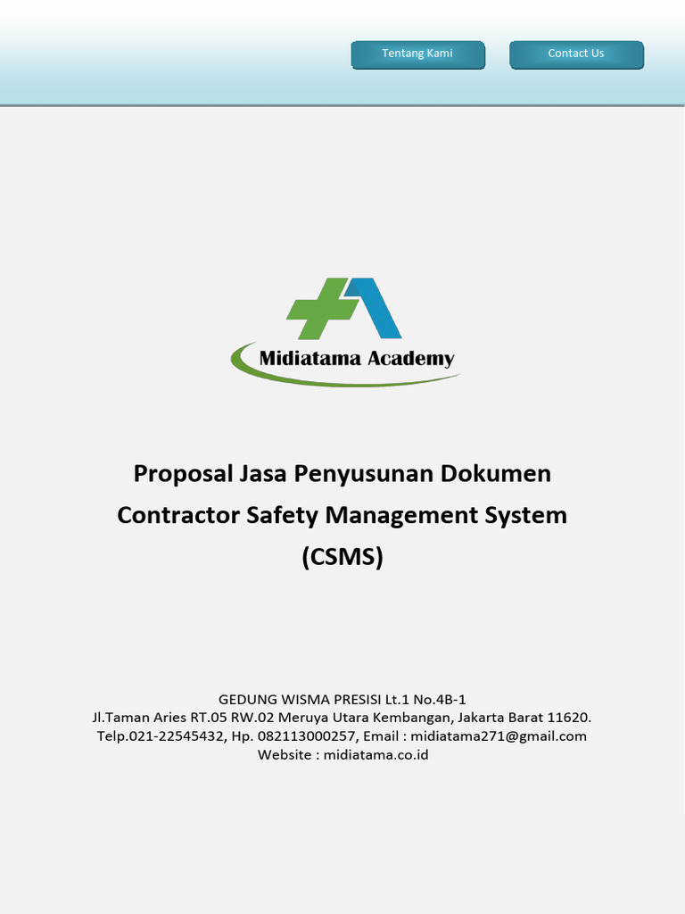 Proposal DOKUMEN CSMS | PDF