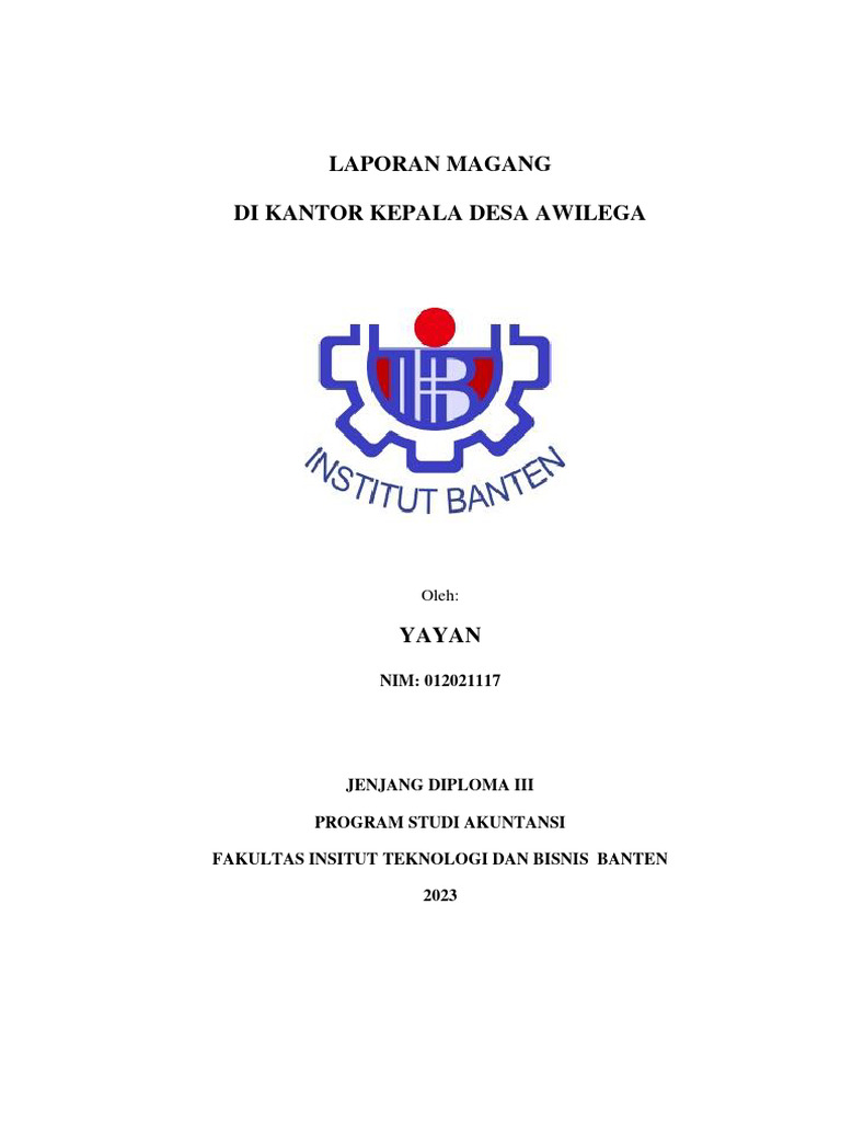 LAPORAN MAGANG Yayan - Desa Awilega | PDF