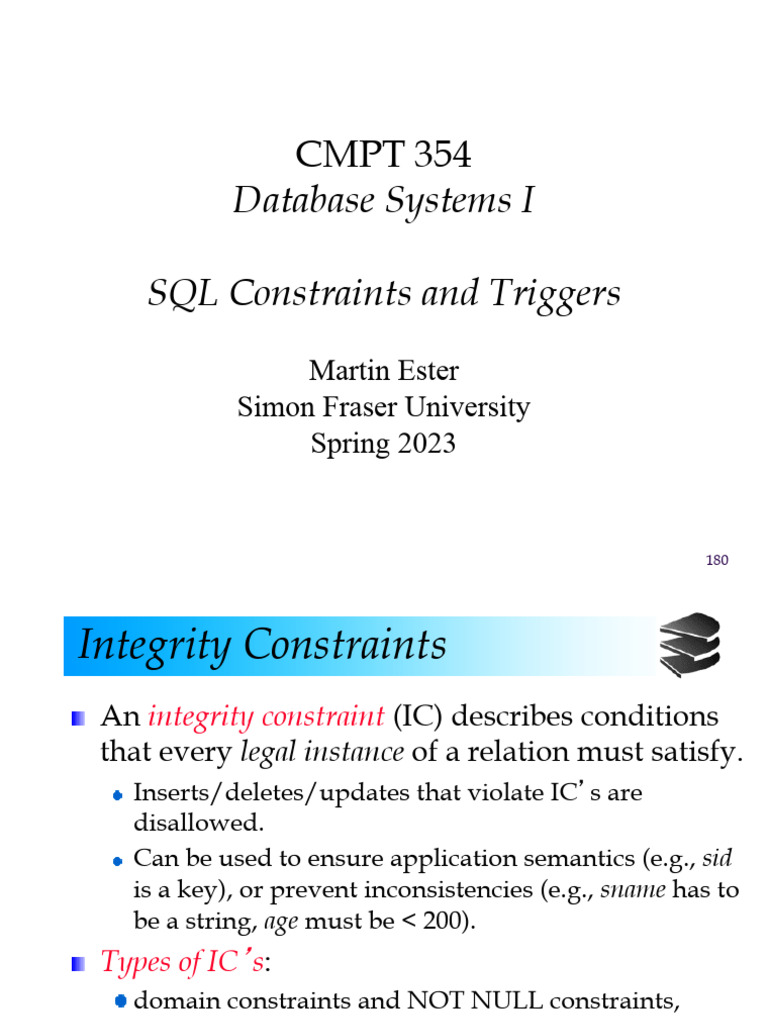6 Sqlconstraints Pdf Data Management Software Engineering 6466