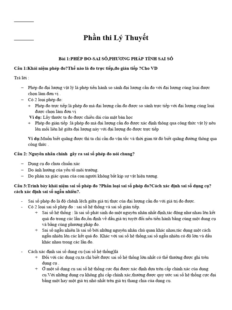 Lý Sinh TH C Hành | PDF