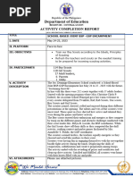 Activity Design in BSP & GSP | PDF | Learning