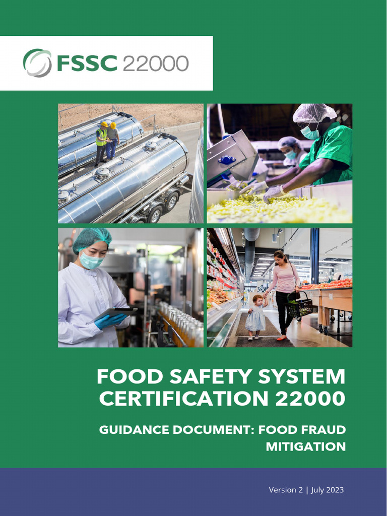 Food Fraud Mitigation Guidance FSSC 22000 V6 | PDF