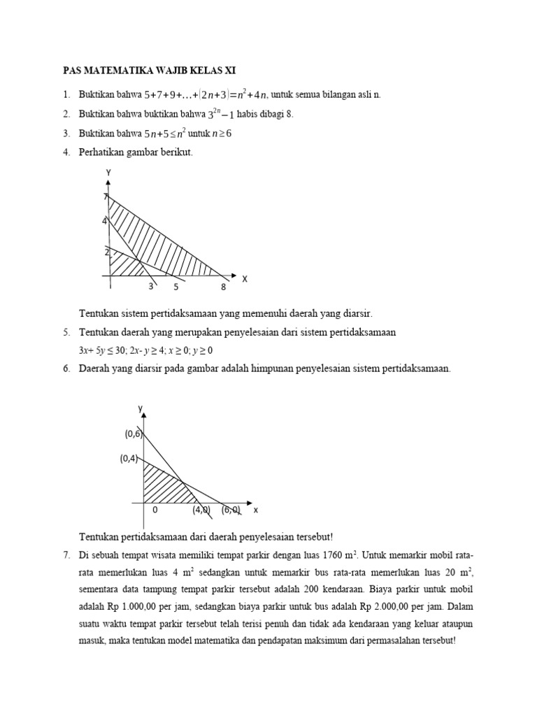 Pas Matematika Wajib Kelas Xi | PDF