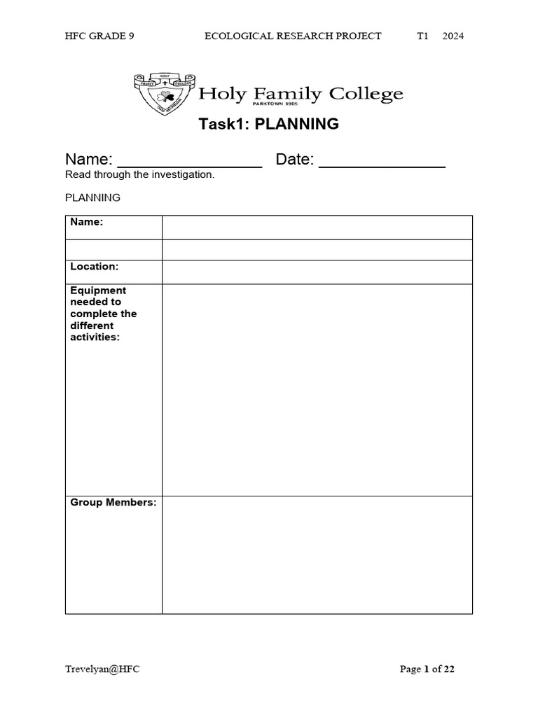 GR 10 Ecology Research Project 2024 | Download Free PDF | Ecosystem ...