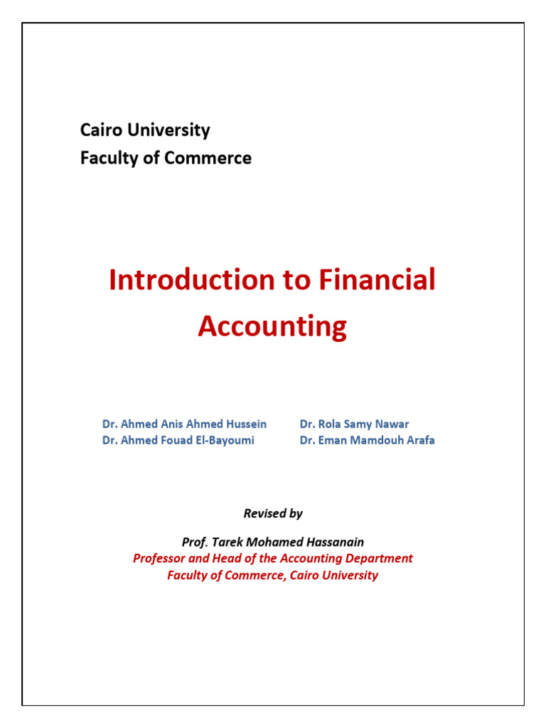 Introduction To Financial Accounting | PDF | Debits And Credits | Expense