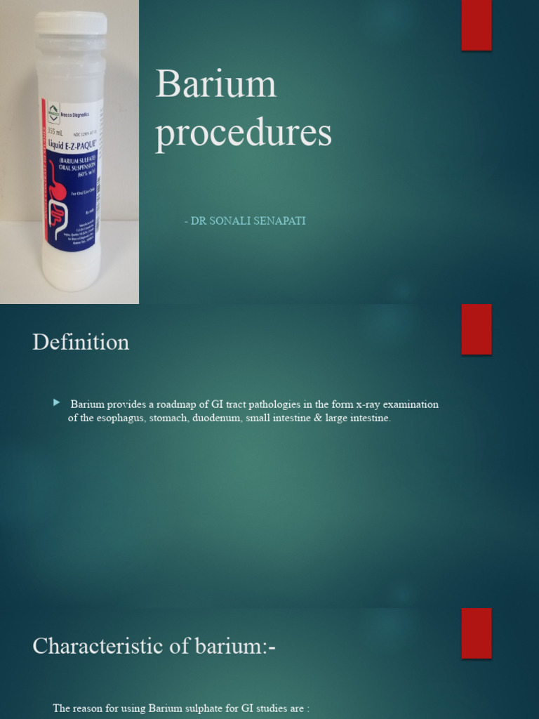 Barium Procedures in GI Imaging | PDF
