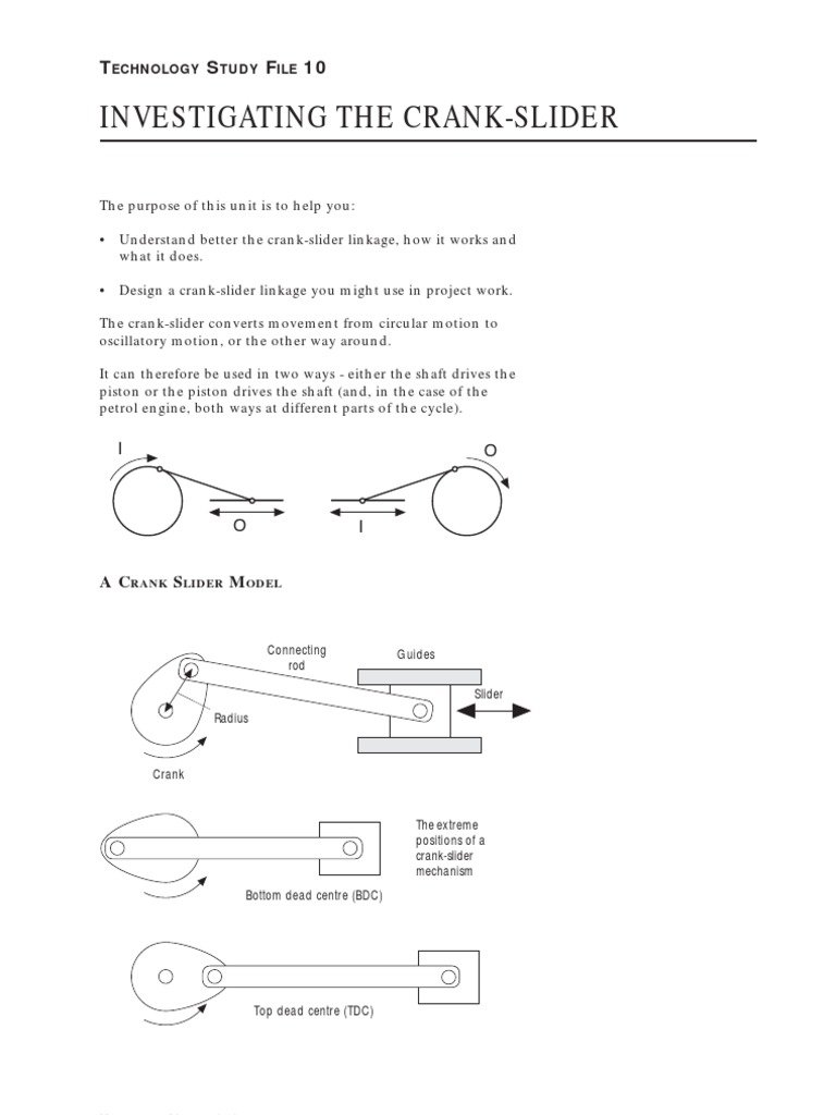 Crank Slider | Mechanics | Physics & Mathematics