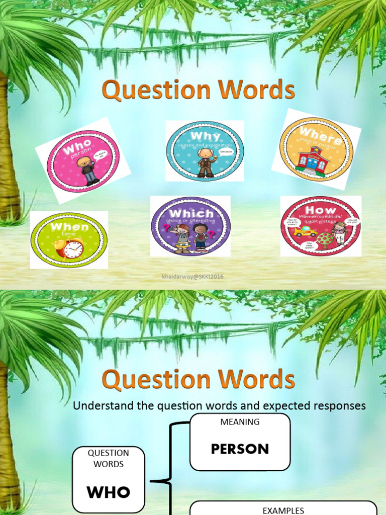 Comprehension - WH Questions | PDF | Question | Grammar