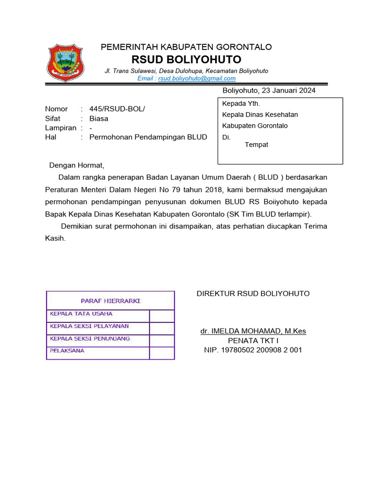 Permohonan BLUD | PDF