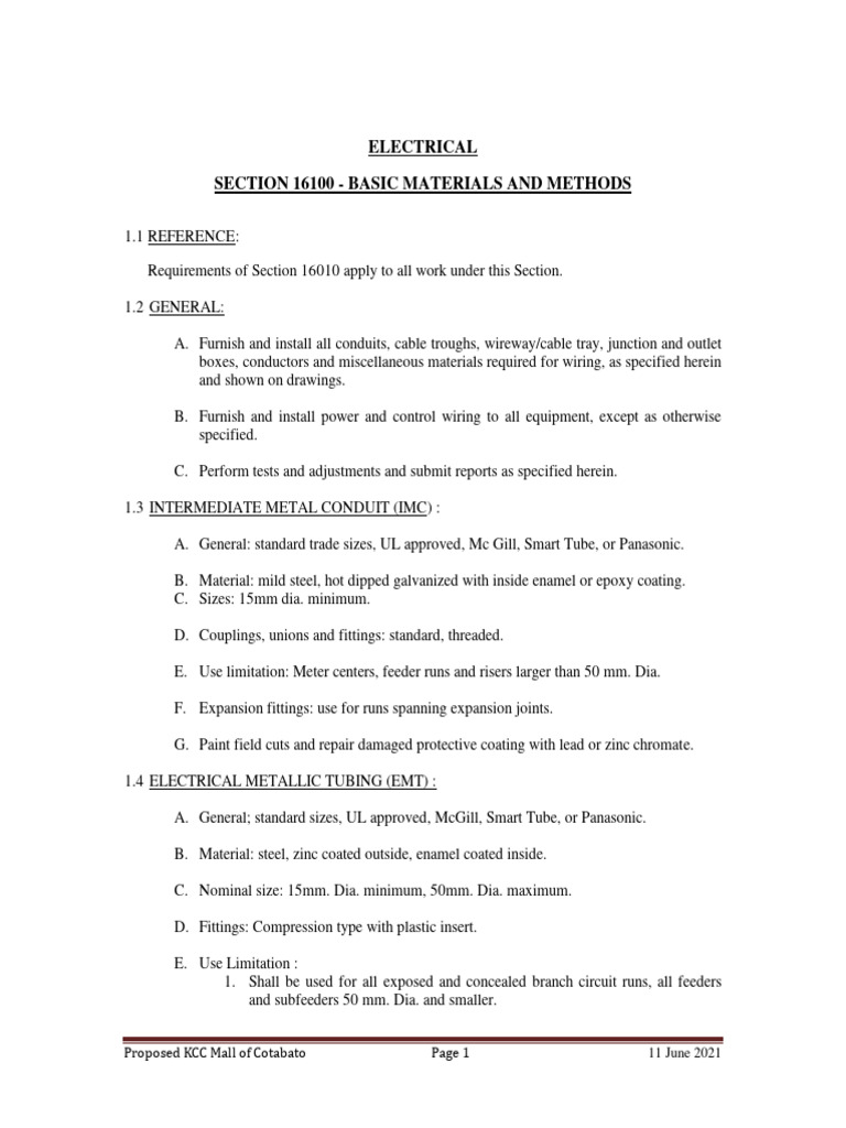 Basic Matls Method | PDF