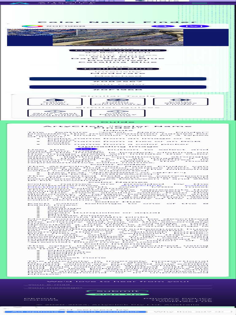 Color Name Finder Color Name From Image ArtyClick | PDF | Color | Hue
