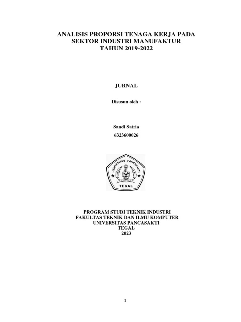 Tugas Jurnal Perancangan SDM Industri (Sandi Satria) (Dosen Pak Fajar) | PDF