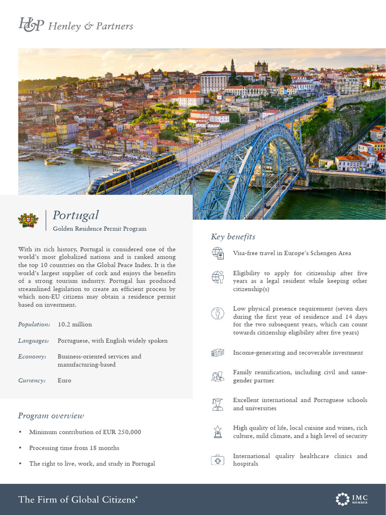 HP Factsheet PORTUGAL 231205 - 1 | PDF | Portugal | Euro