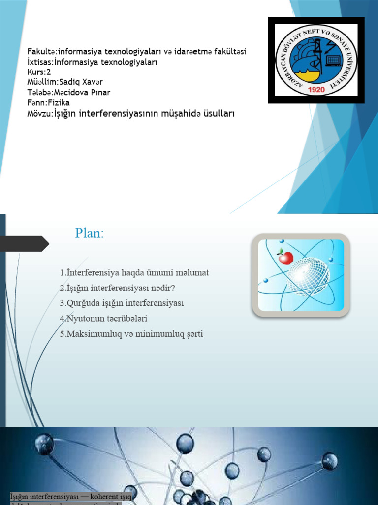 Fizika Təqdimat-1 | PDF