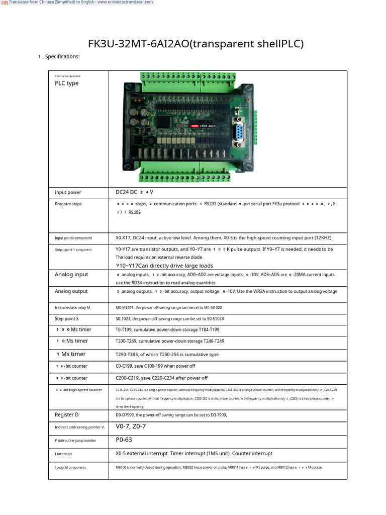 FX3U-32MT-6AI2AO使用手册 backup.zh-CN.en | PDF | Binary Coded Decimal | Computing