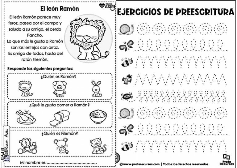 Fichas De Trabajo Inicial 2 Pdf