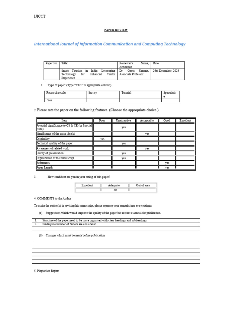 Reviewer Form-Template | PDF