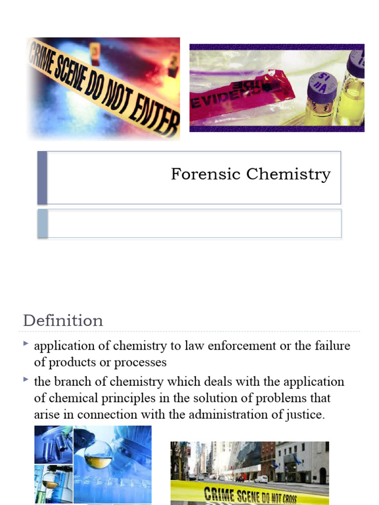 Forensic Chemistry EVIDENCES | PDF | Witness | Expert Witness