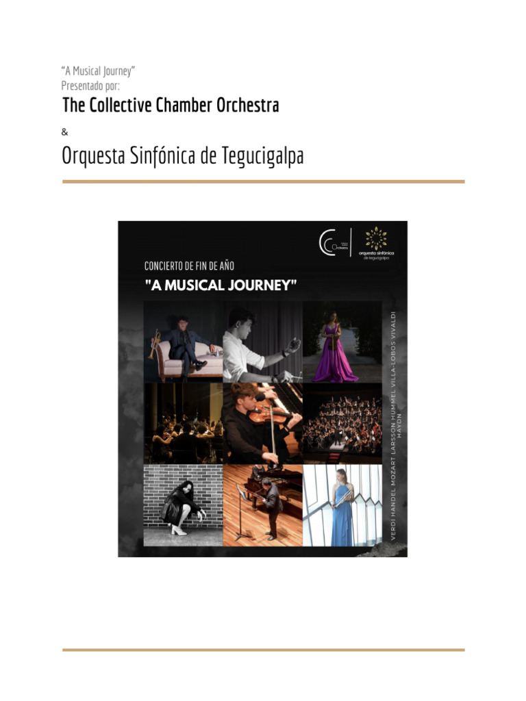 Programa Musical | PDF | Sinfonía | Música clásica