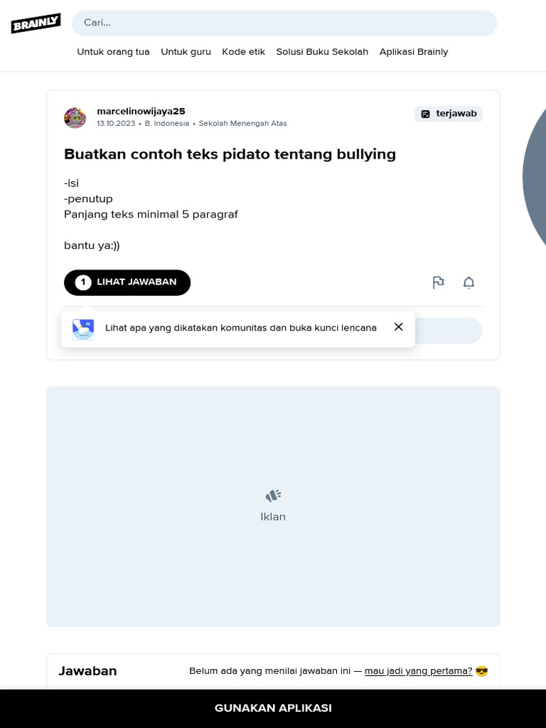 Pidato Bullying | PDF